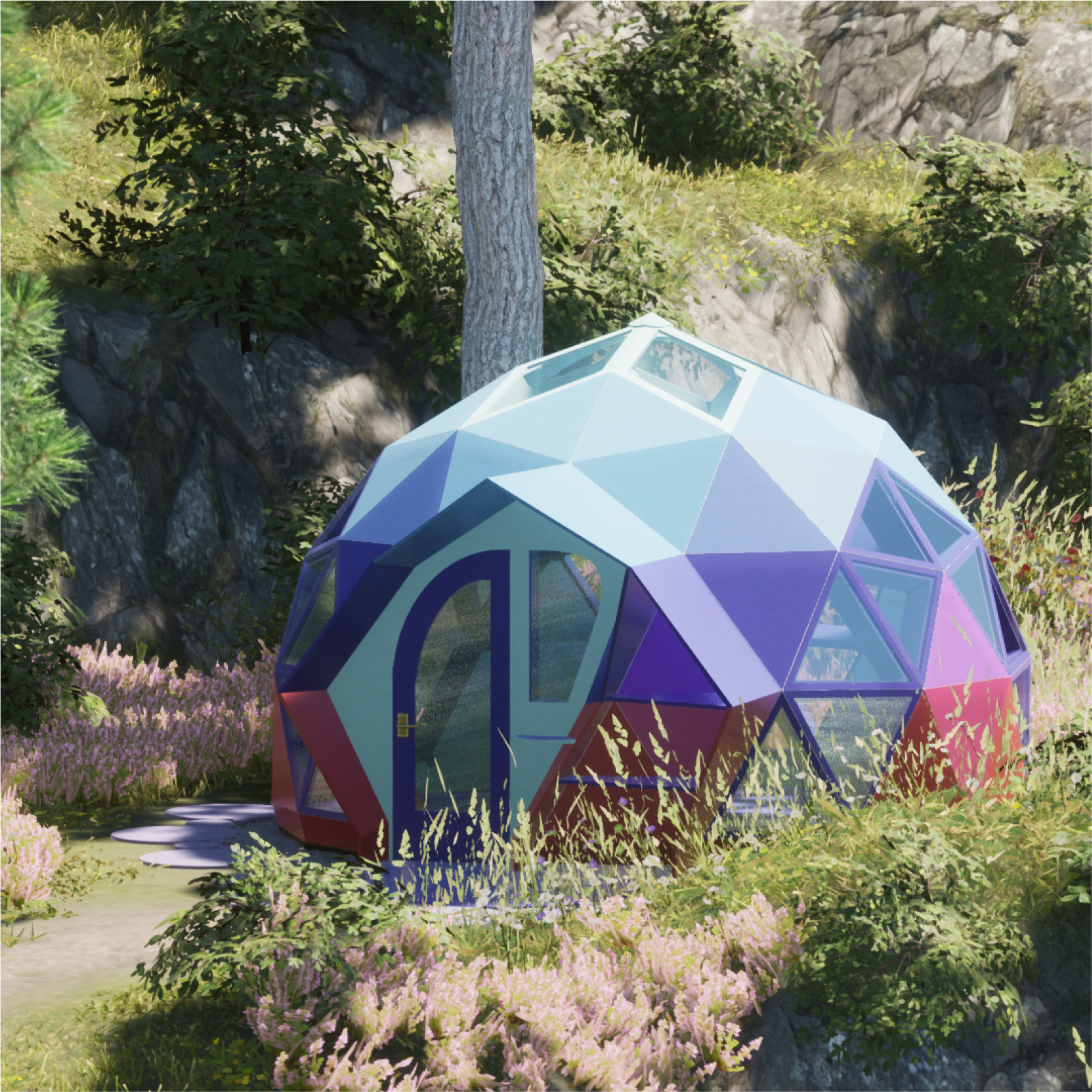 World’s First Ceramic Geodesic Dome Installed
